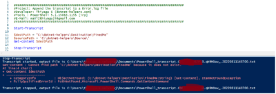 How to implement Log File using Start-Transcript cmdlet in PowerShell ...