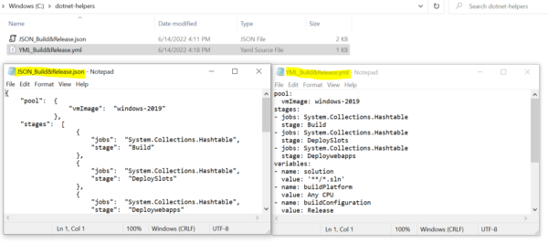 How To Convert Yaml To Json Or Json To Yaml Using Powershell Dotnet Helpers