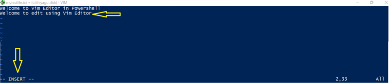 How To Use Vim Editor In Powershell Powershell